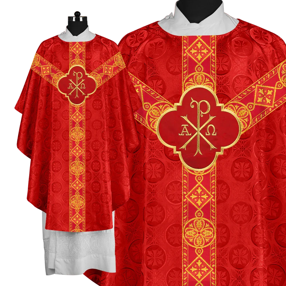 Gothic Liturgical Chasuble – PSG VESTMENTS Elegant Sacred Vestment