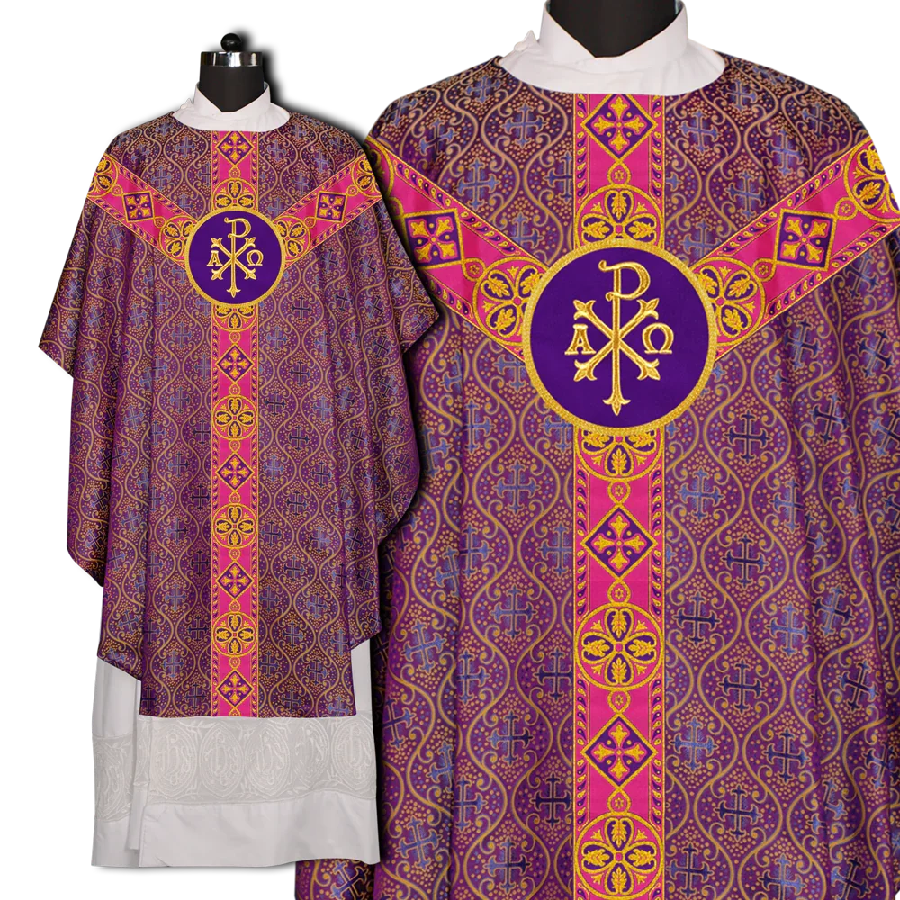 Gothic Chasuble Vestment with Liturgical Motifs – PSG VESTMENTS