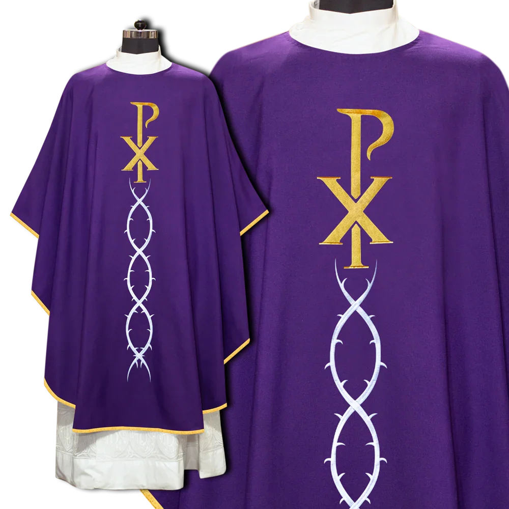 Lenten PAX Gothic chasuble – PSG VESTMENTS