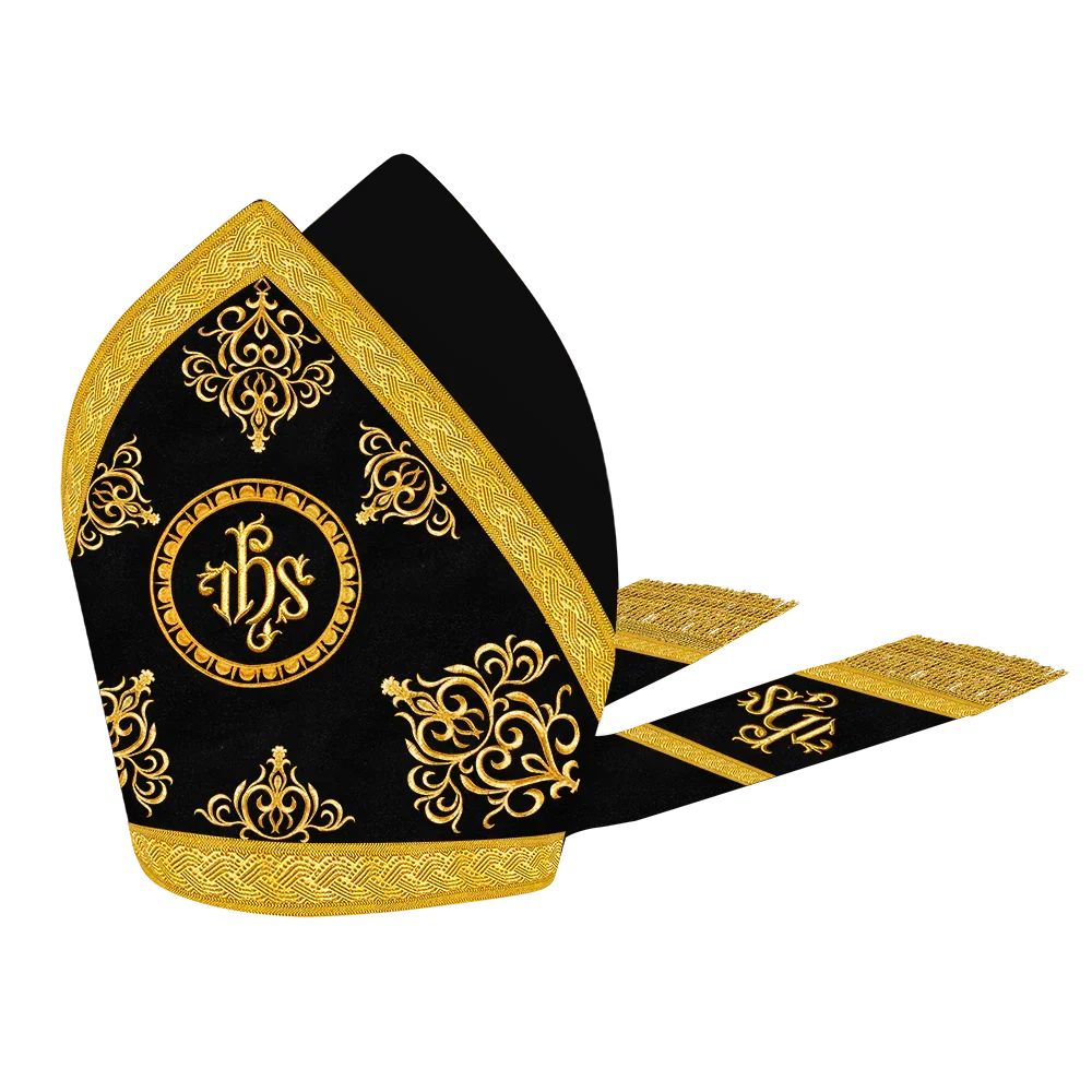 Embroidered Mitre - Roman Mitre Vestment | PSG VESTMENTS