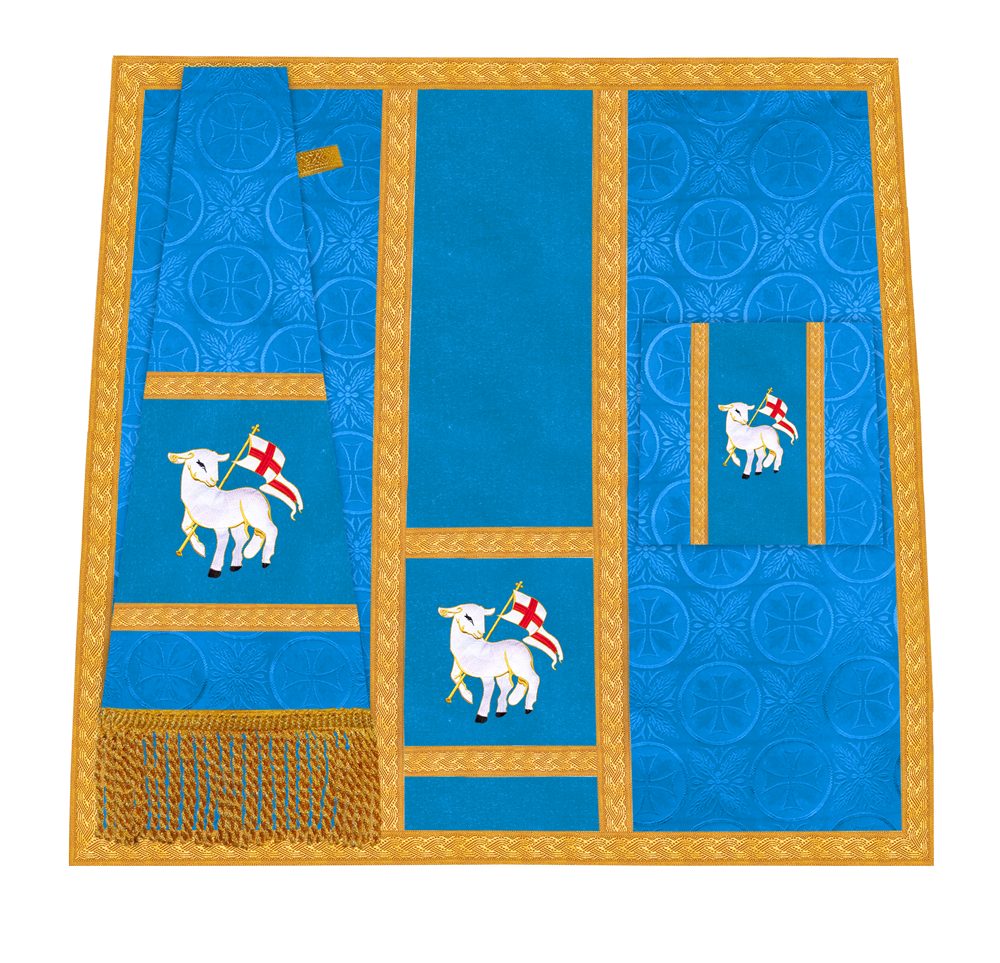 Church Mass Set adorned with Liturgical Motif– PSG VESTMENTS