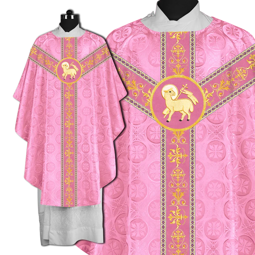 Embroidered Gothic Chasuble – Liturgical Vestment | PSG VESTMENTS