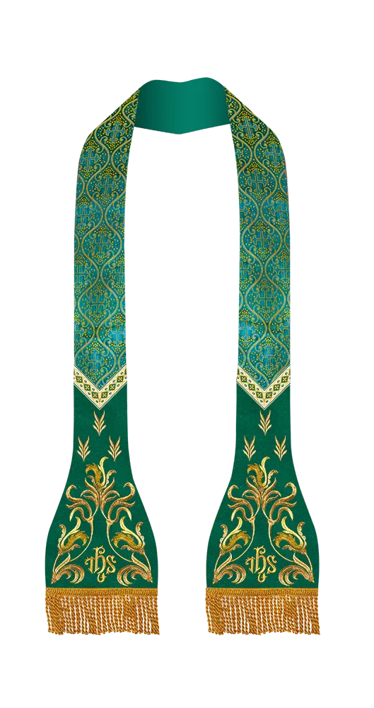 Roman Catholic Stole with Spiritual motif - PSG VESTMENTS
