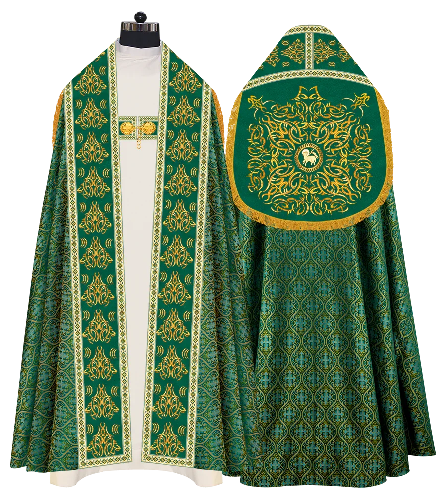 Embroidered Roman Cope - Traditional Vestment | PSG VESTMENTS