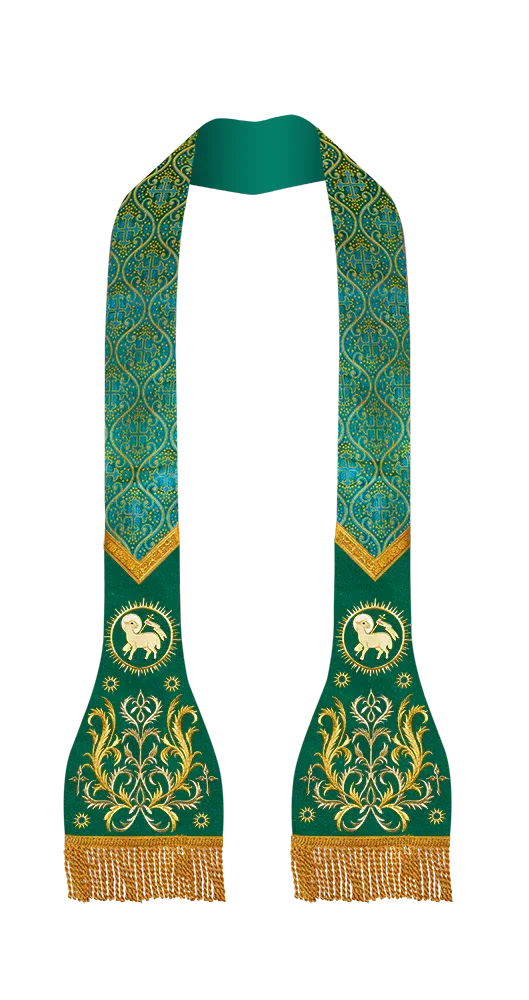 Roman Stole – Embroidered Liturgical Stole - PSG VESTMENTS