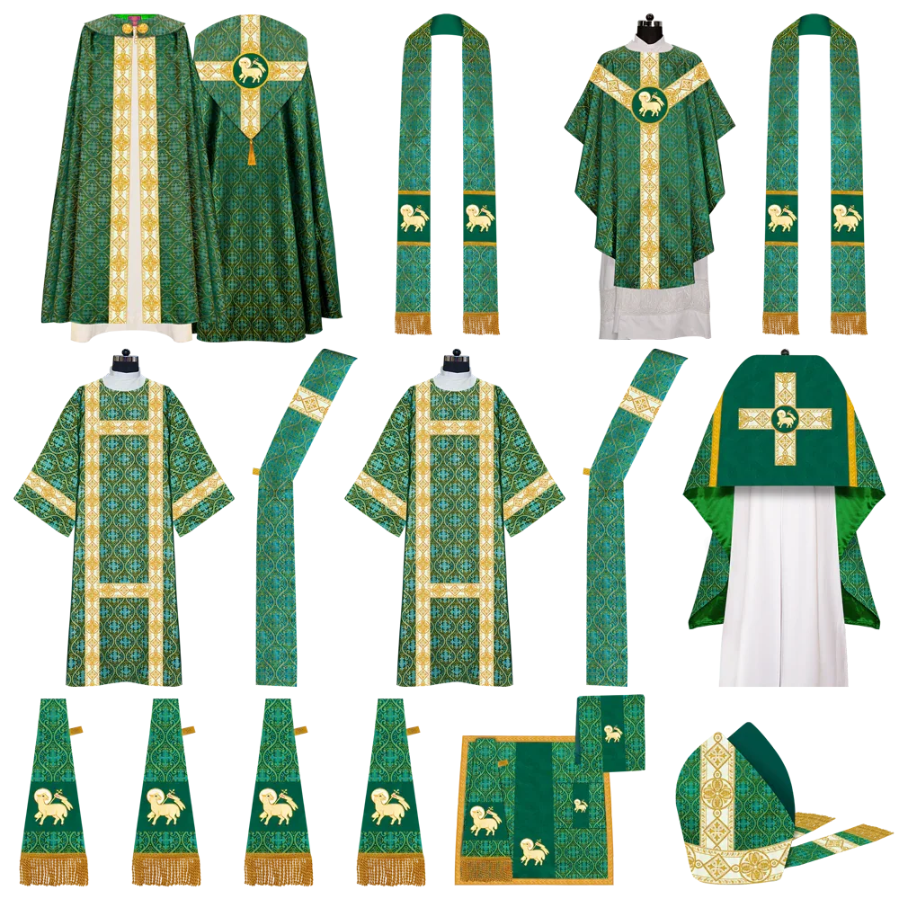 Gothic Mass Vestment Set with Woven Braids – PSG VESTMENTS