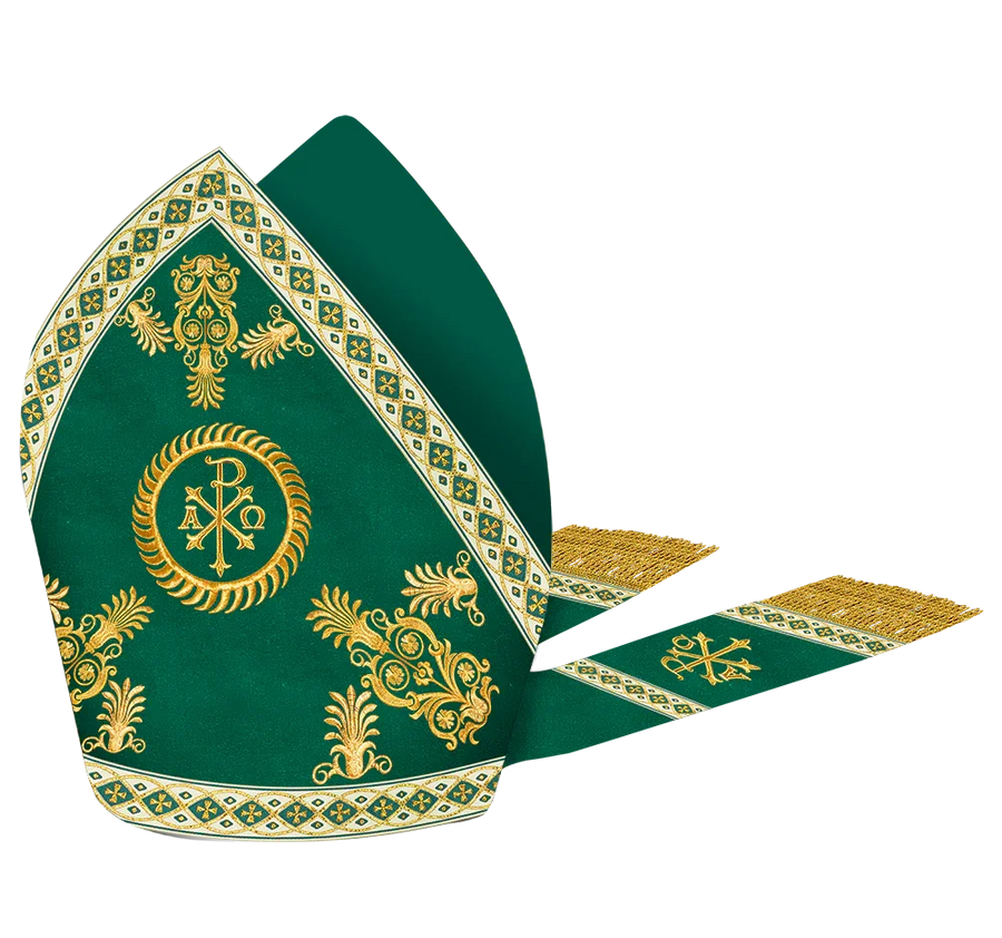 Priest Mitre – Catholic Embroidered Mitre | PSG VESTMENTS