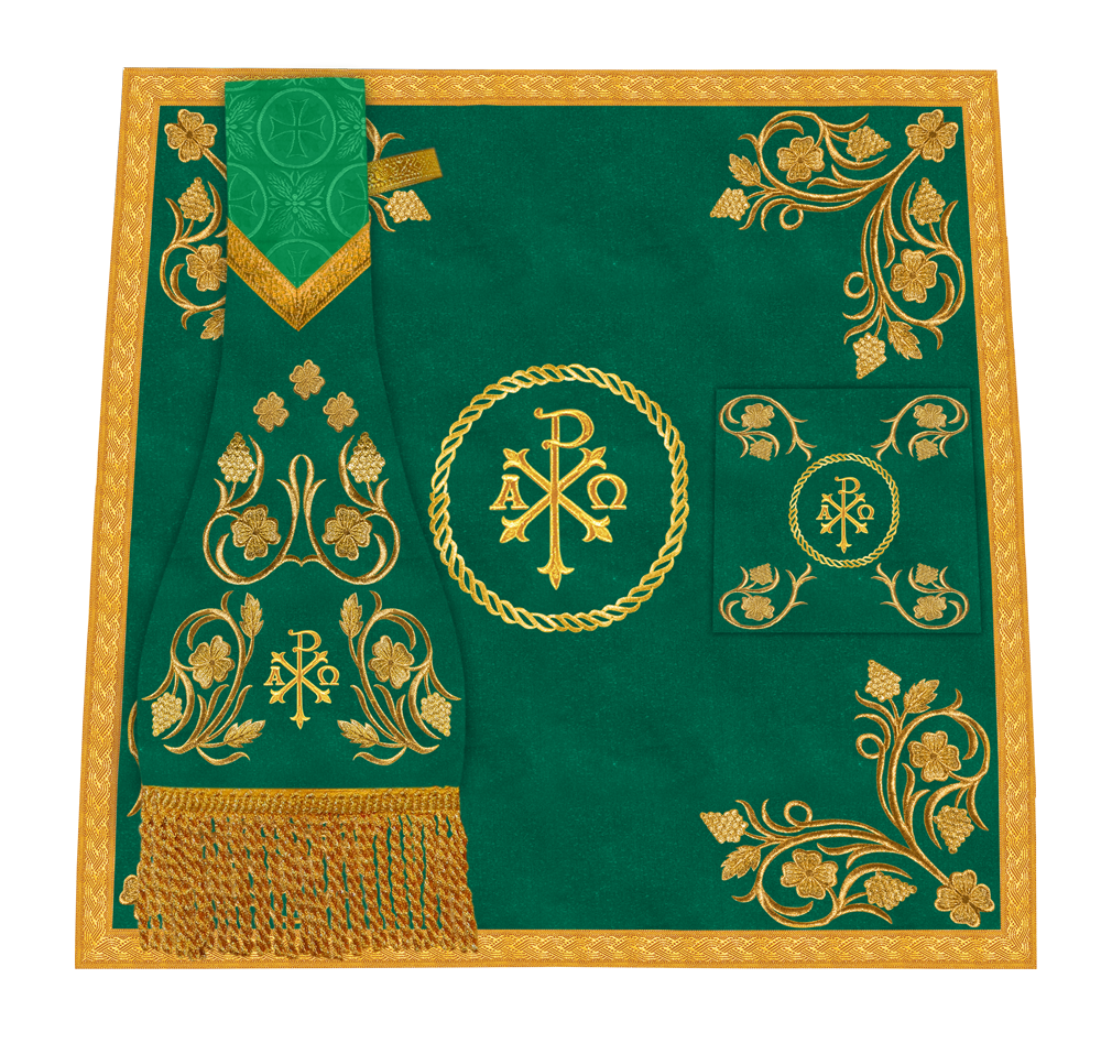 Liturgical Mass Set with Embroidered Details – PSG VESTMENTS