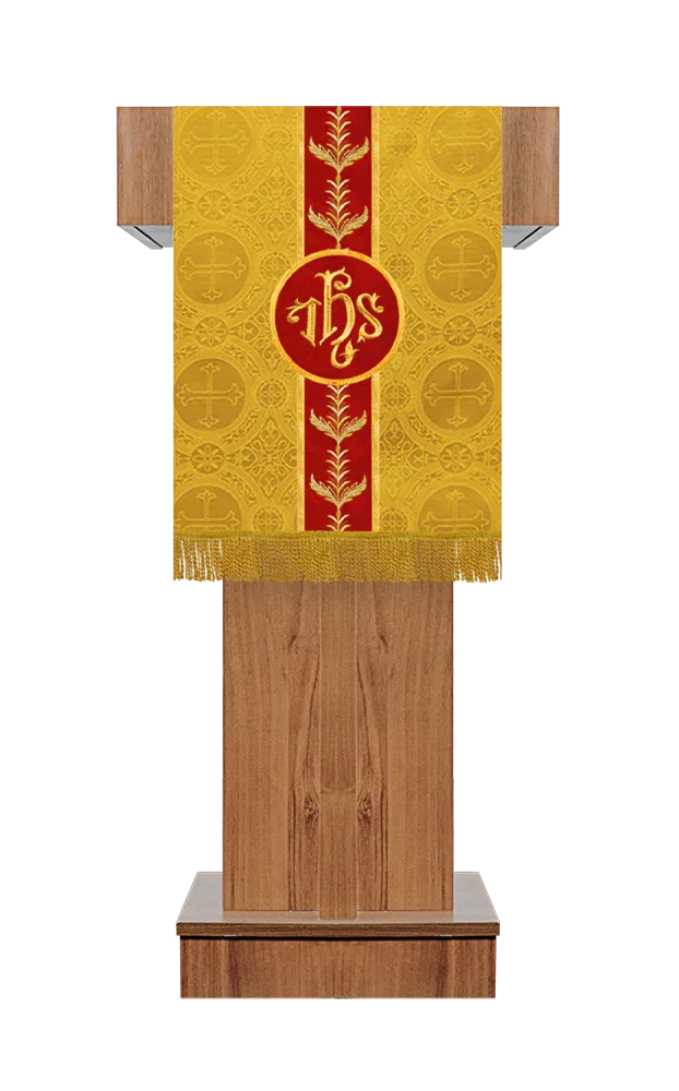 Altar Pulpit Cloth – Pulpit/Lectern with Woven Braid | PSG VESTMENTS