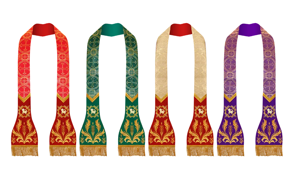 Liturgical Roman Stoles Set of 4 - PSG VESTMENTS