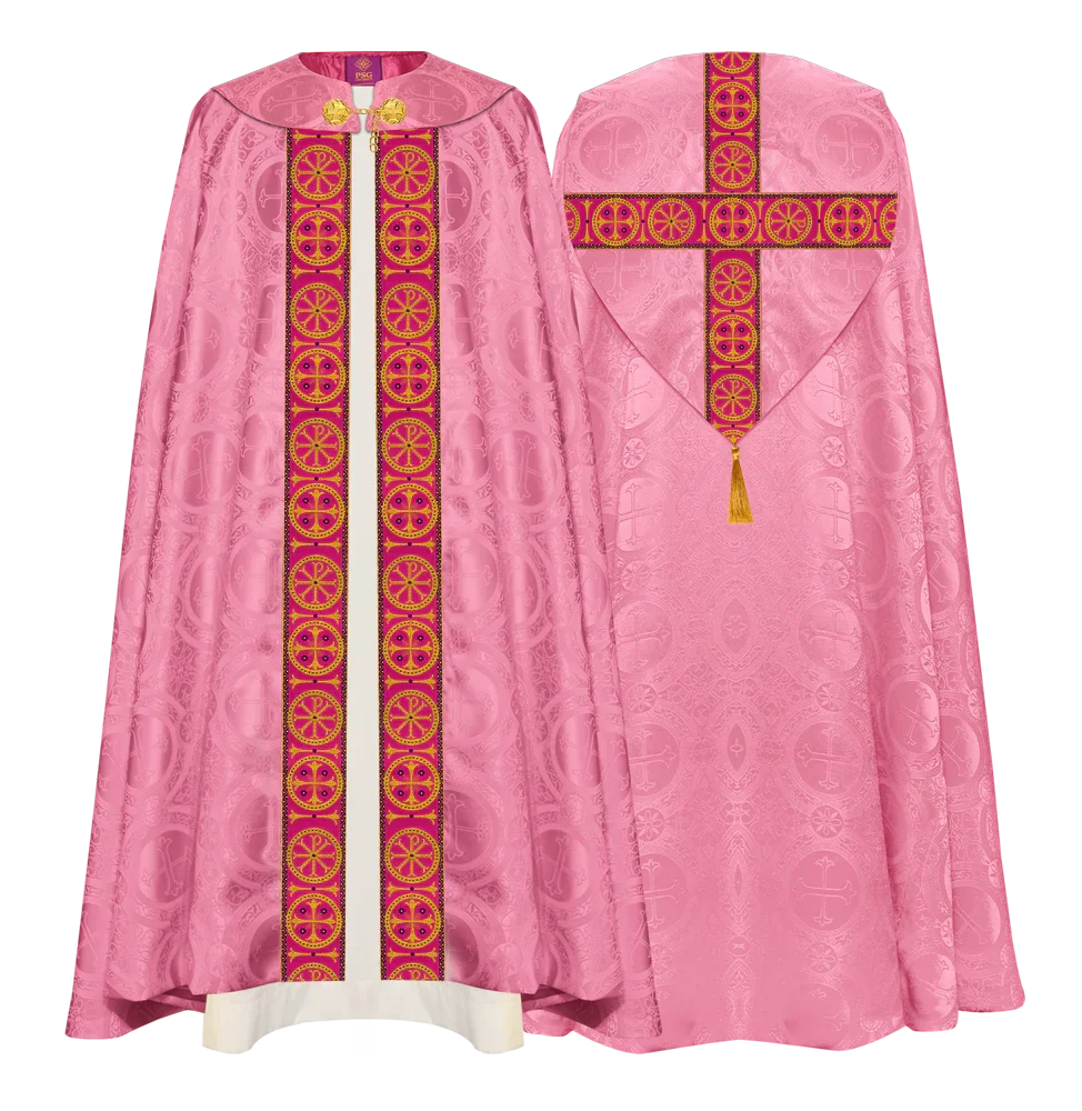 Traditional Gothic Cope Vestment with Designer Orphrey - PSG VESTMENTS