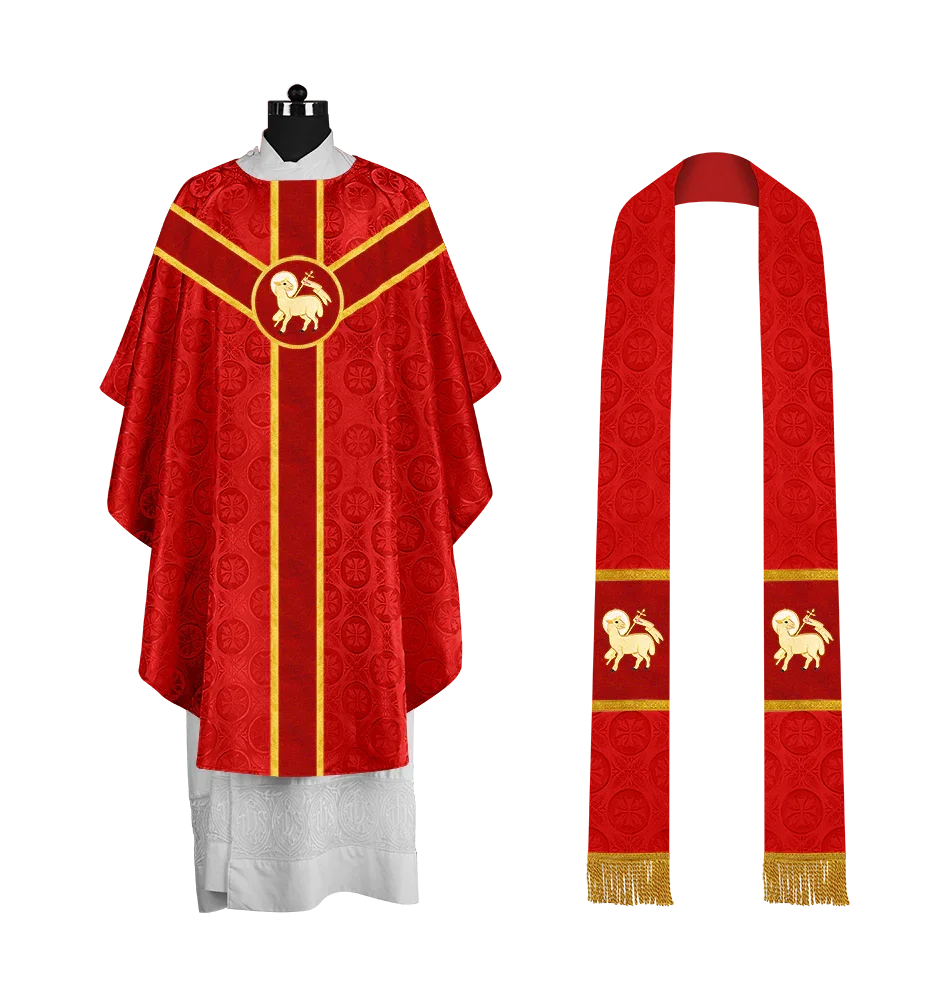 Liturgical Gothic Chasuble – PSG VESTMENTS Premium Church Vestment