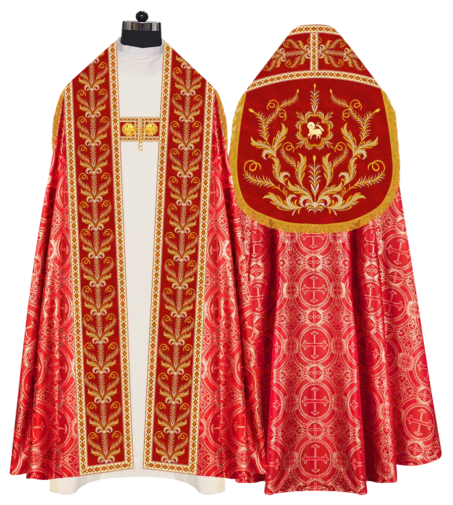 Traditional Embroidered Roman Cope – PSG VESTMENTS