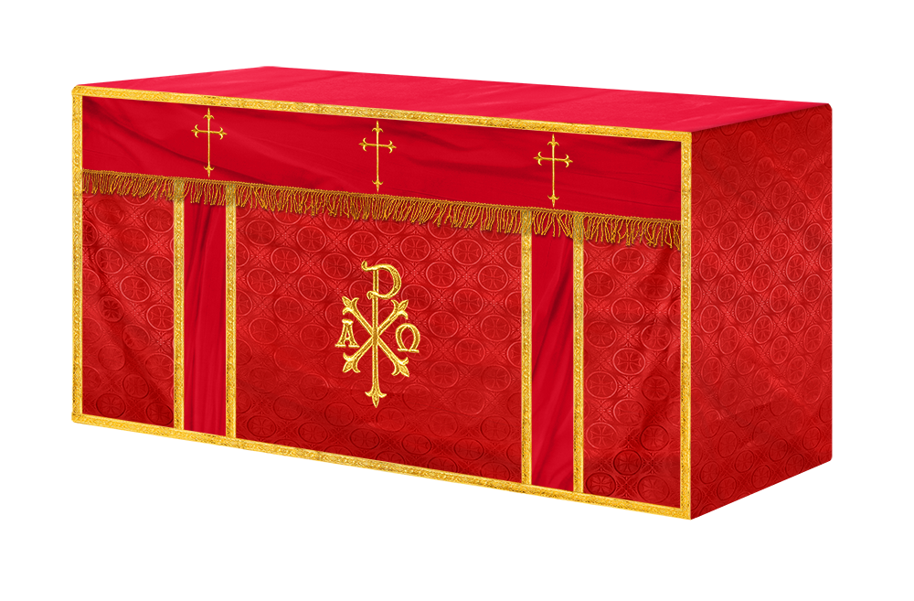 Church Altar Cloth with Embroidered PAX & Cross - PSG VESTMENTS