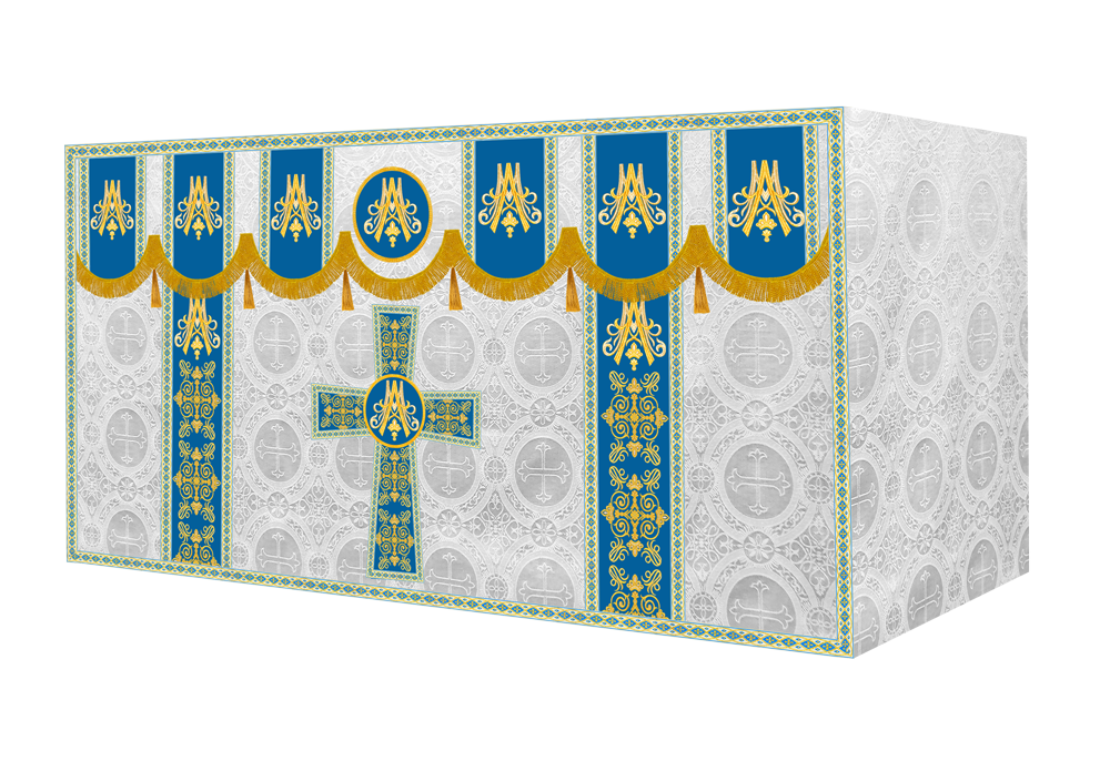 Marian Altar Parament with Trims – PSG VESTMENTS