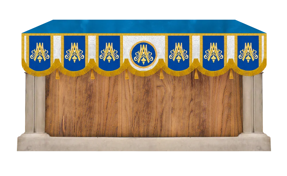 Embroidered Superfrontal with Marian Design – PSG VESTMENTS
