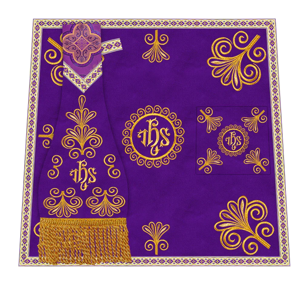 Liturgical Mass Set - Ornate Embroidery Motif | PSG VESTMENTS