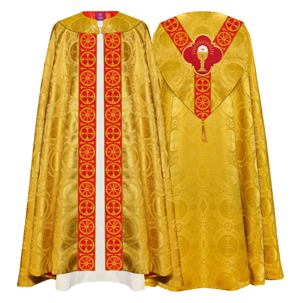 Gothic Cope Vestment with Y Braided Lace – PSG VESTMENTS
