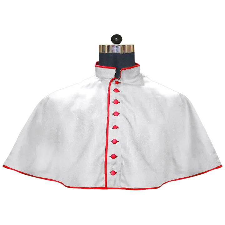 White Mozzetta with Trims – PSG VESTMENTS